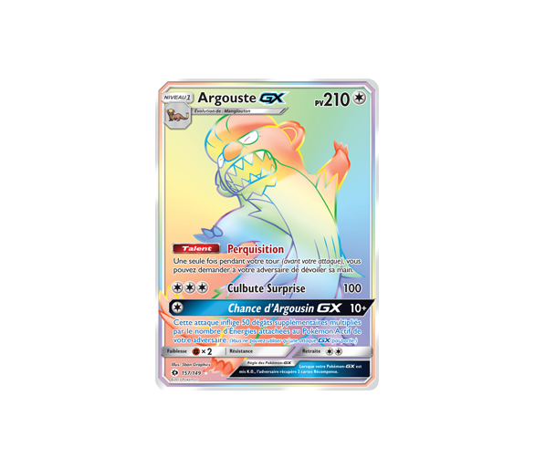 Argouste GX Pv 210 Carte Secrete Arc en Ciel - 157/149 - Soleil et ...